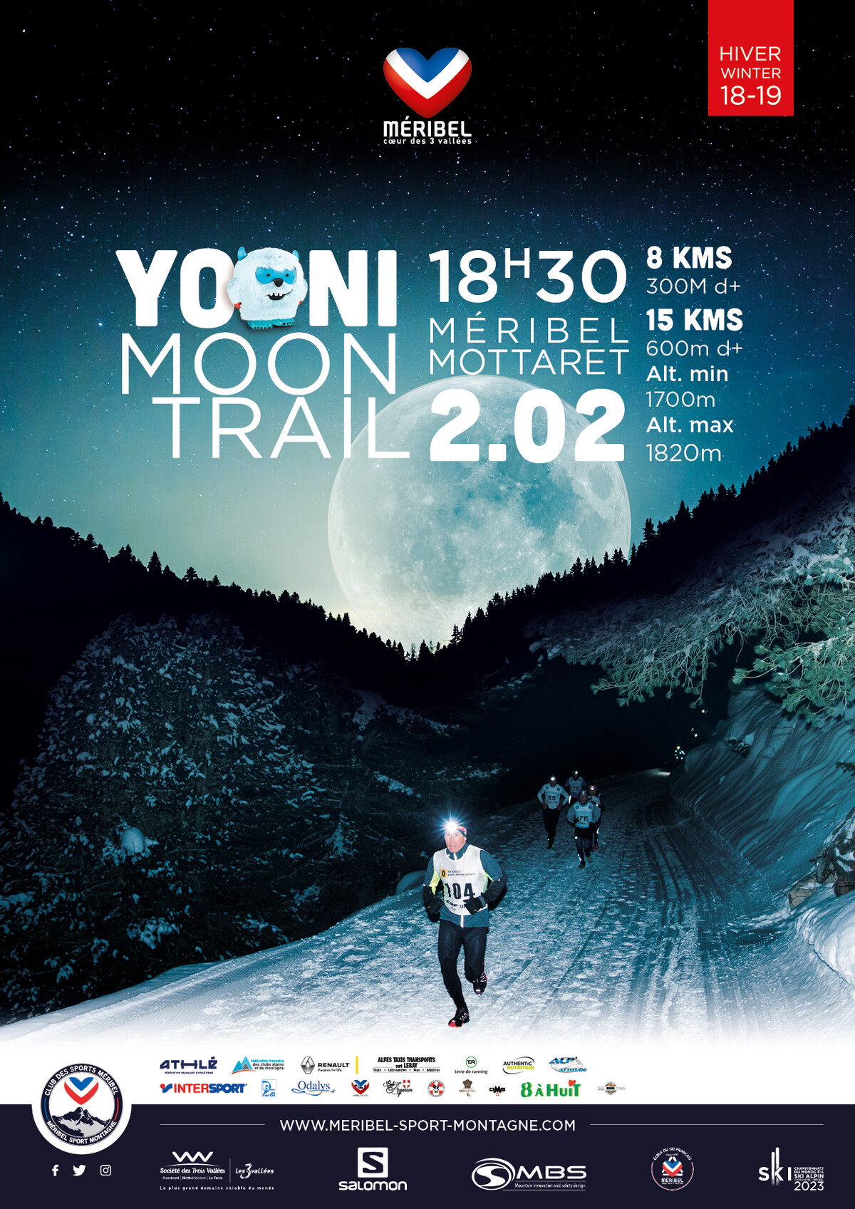 Yooni Moon Trail | TRAIL RUNNING - Trail | 1 février 2020 à LES ALLUES